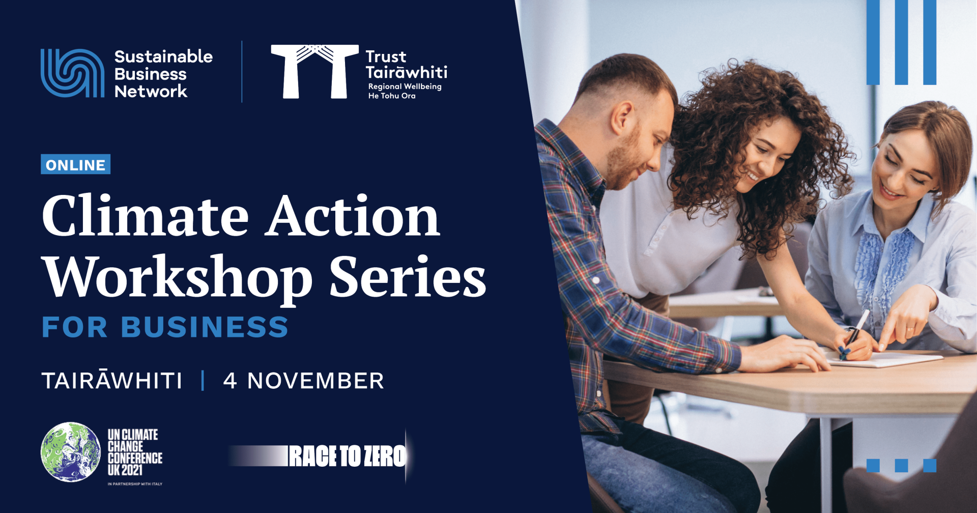 Free Climate Action Workshop for Tairāwhiti businesses | Trust Tāirawhiti